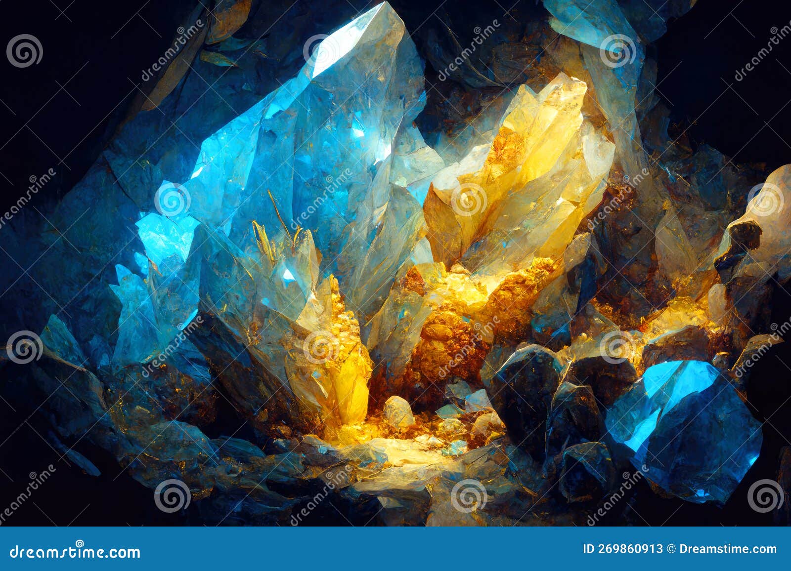 Crystals stock illustration. Illustration of esoteric - 269860913