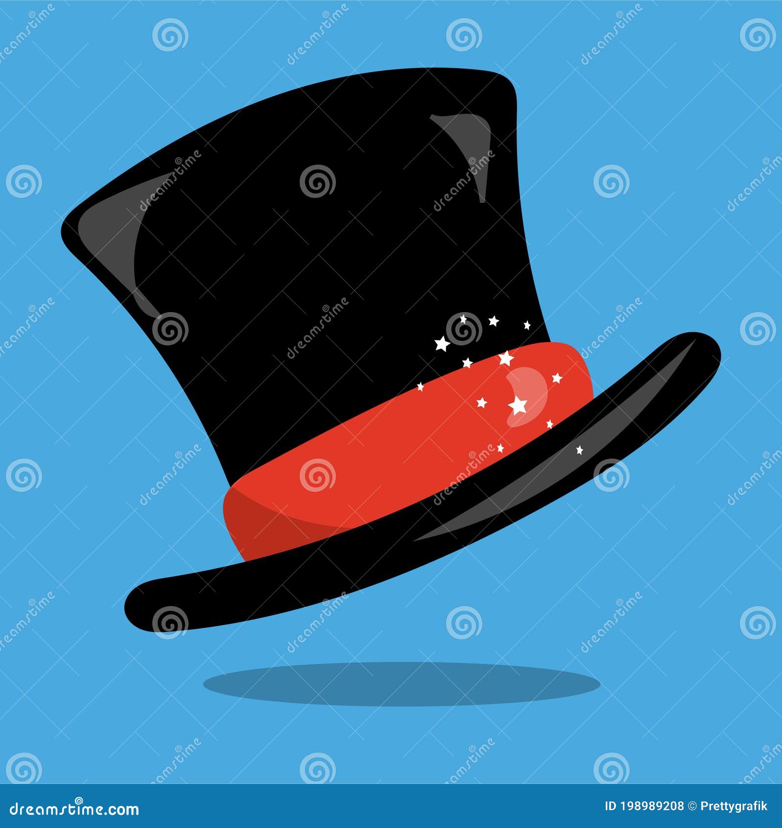 Magican boys hat 17 stock vector. Illustration of vector - 198989208