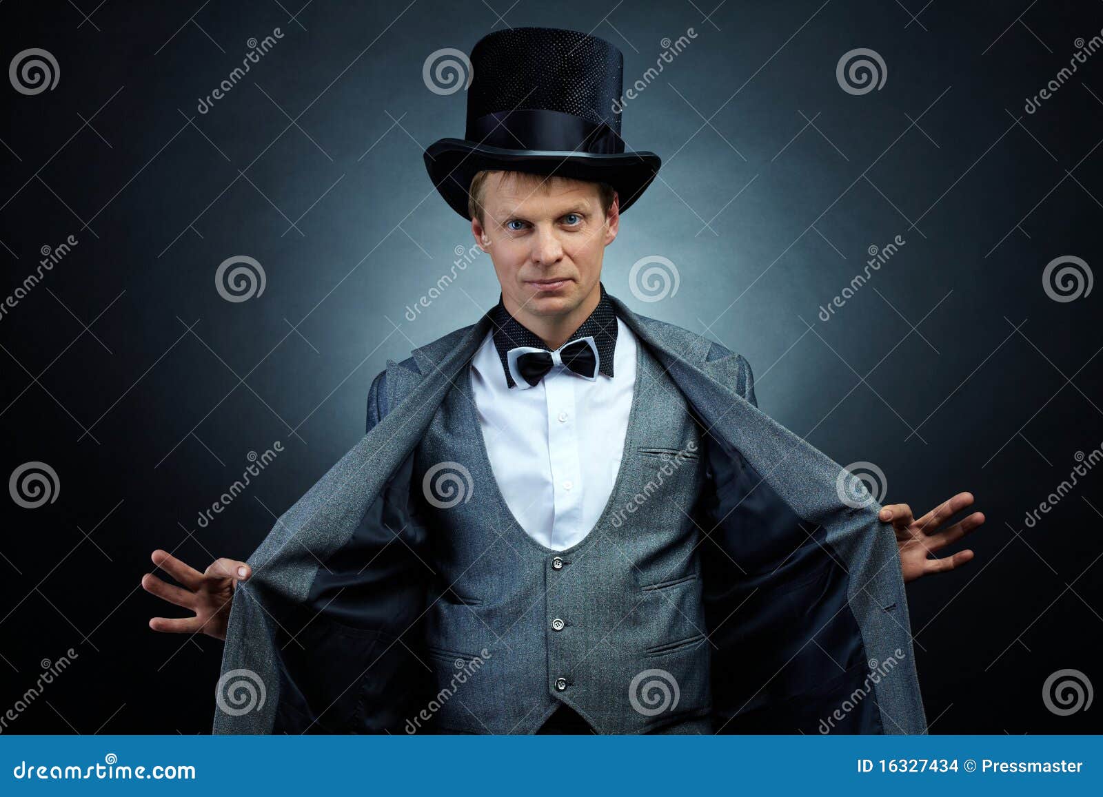 Magician stock photo. Image of male, looking, isolation - 16327434