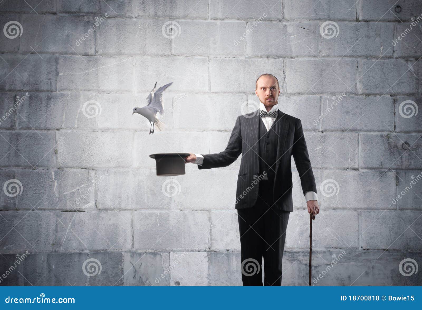 Magician stock photo. Image of conjurer, elegant, wall - 18700818