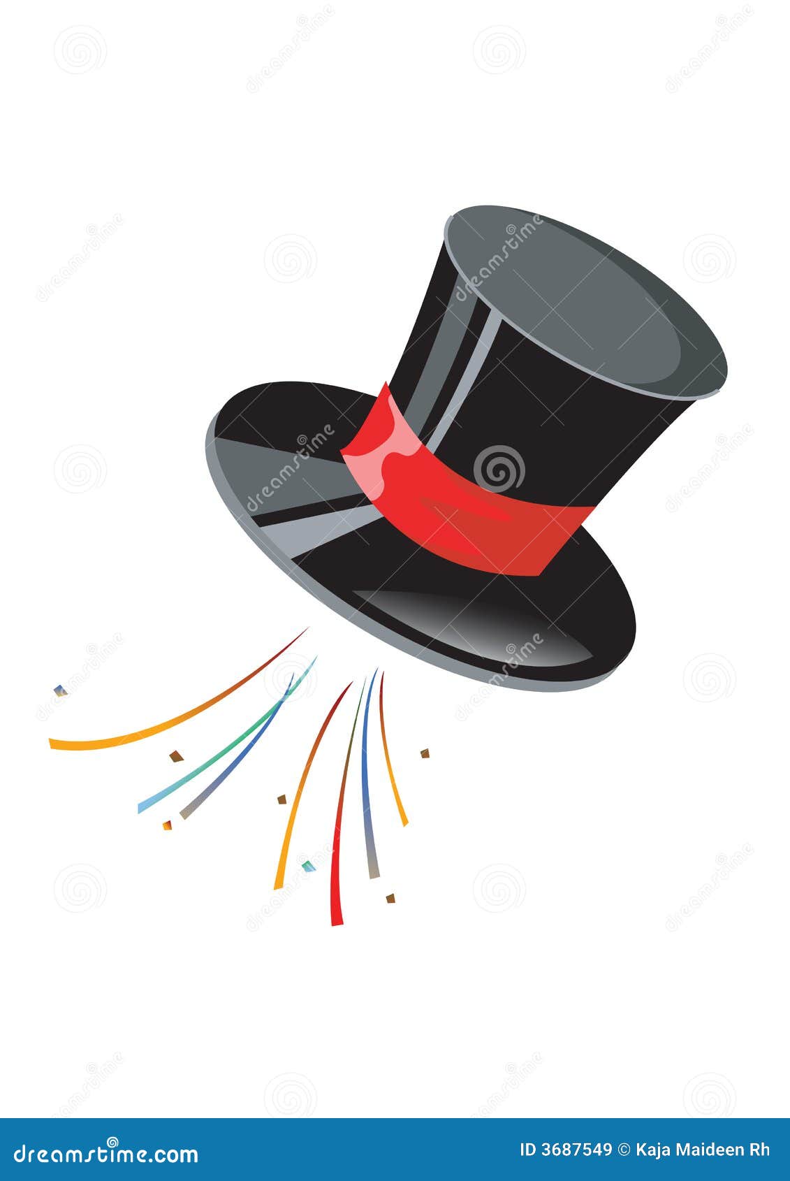 Magician cap stock vector. Illustration of fable, advert - 3687549