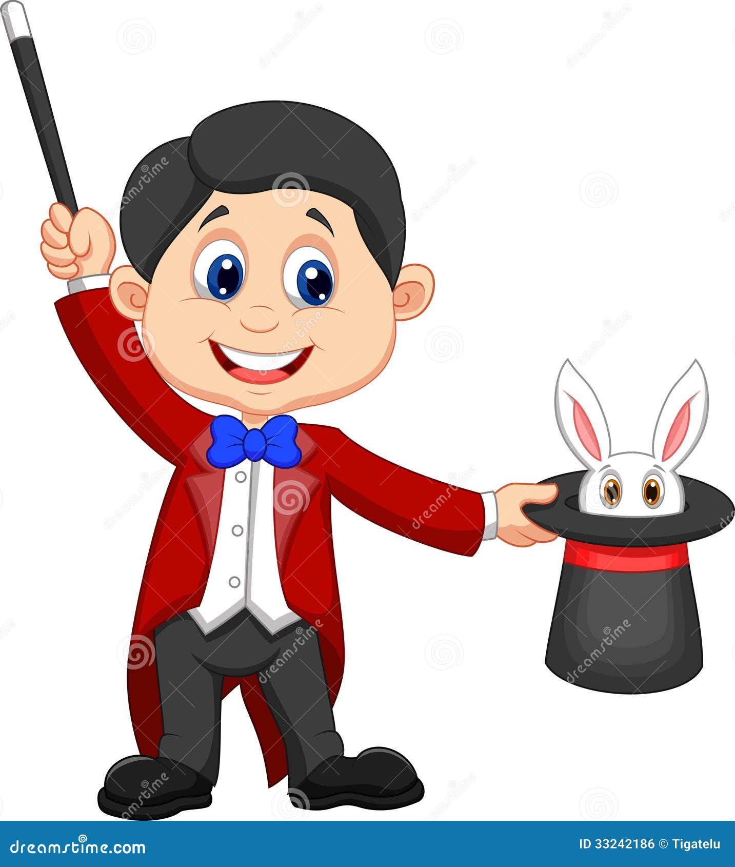Magician Cartoon Timpani Isolated On The Mascot | CartoonDealer.com ...