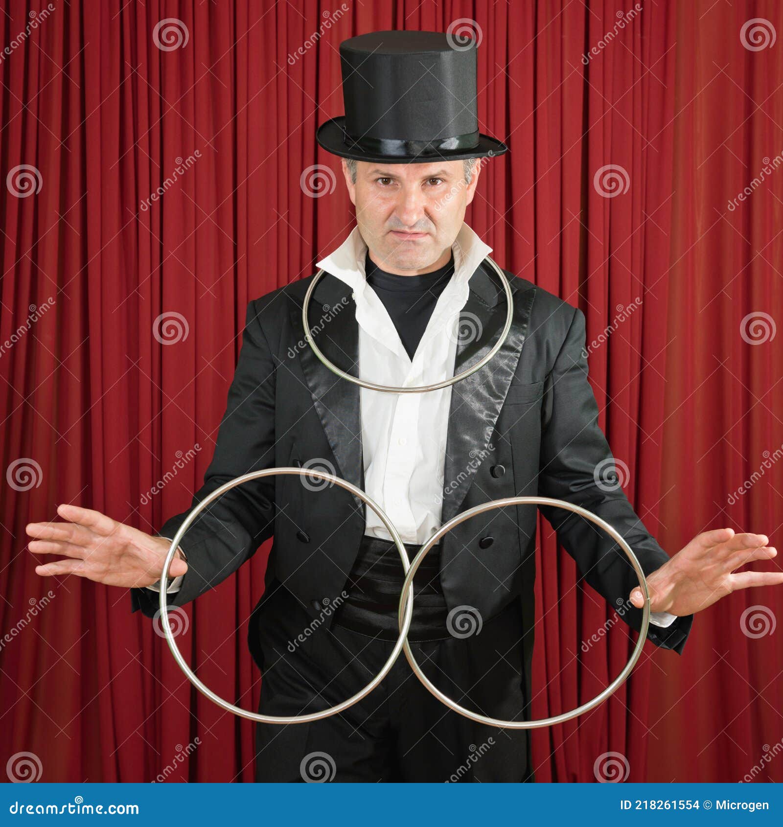 Magician stock photo. Image of rings, classic, circles - 218261554
