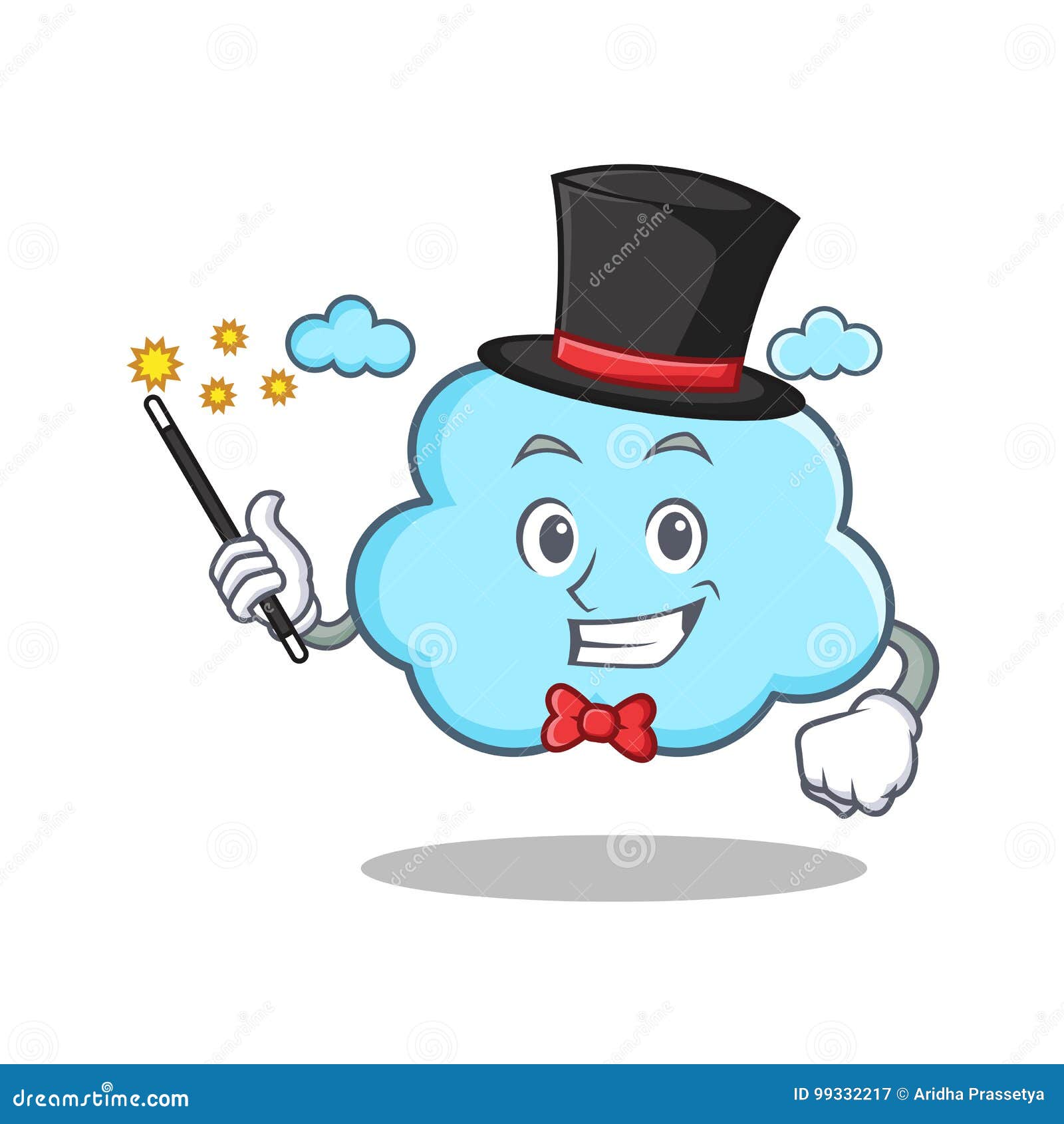 Magician Cute Cloud Character Cartoon Stock Vector - Illustration of ... Magician Cute Cloud Character Cartoon Stock Vector - Illustration of ...