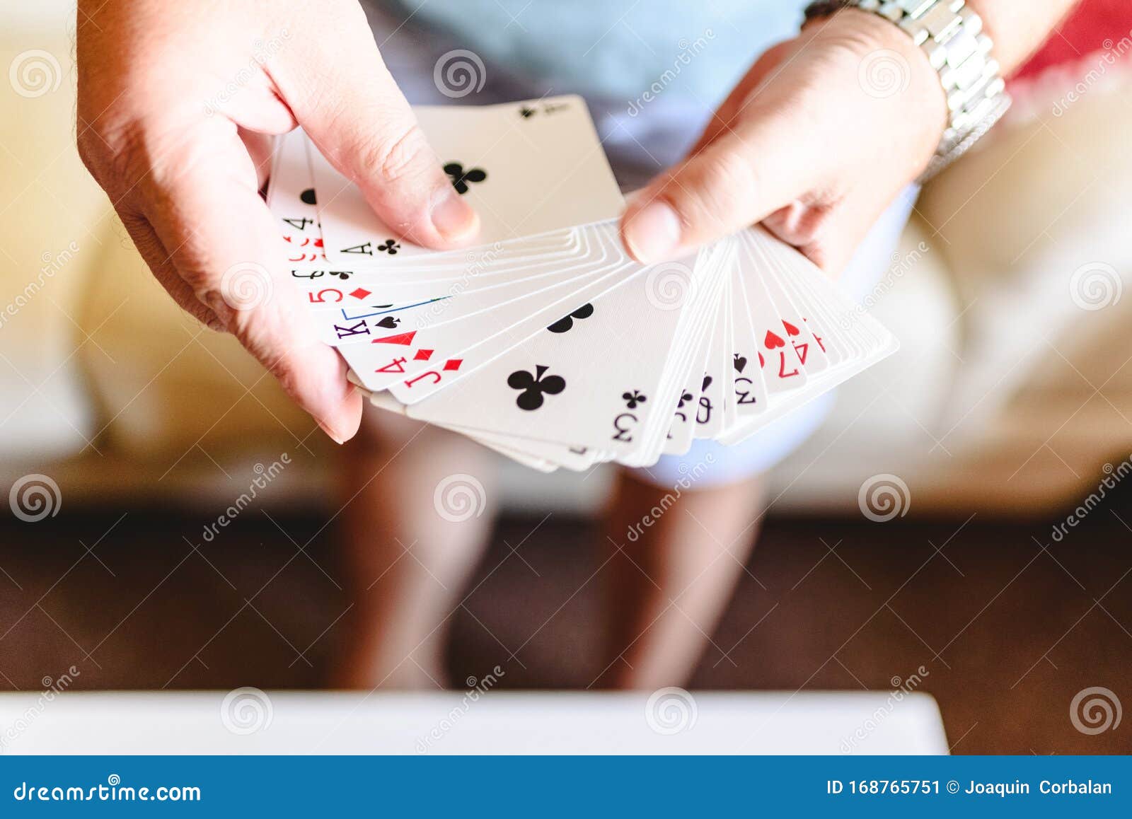 Magician Hands Doing Magic Trick with Playing Cards Stock Image - Image ...