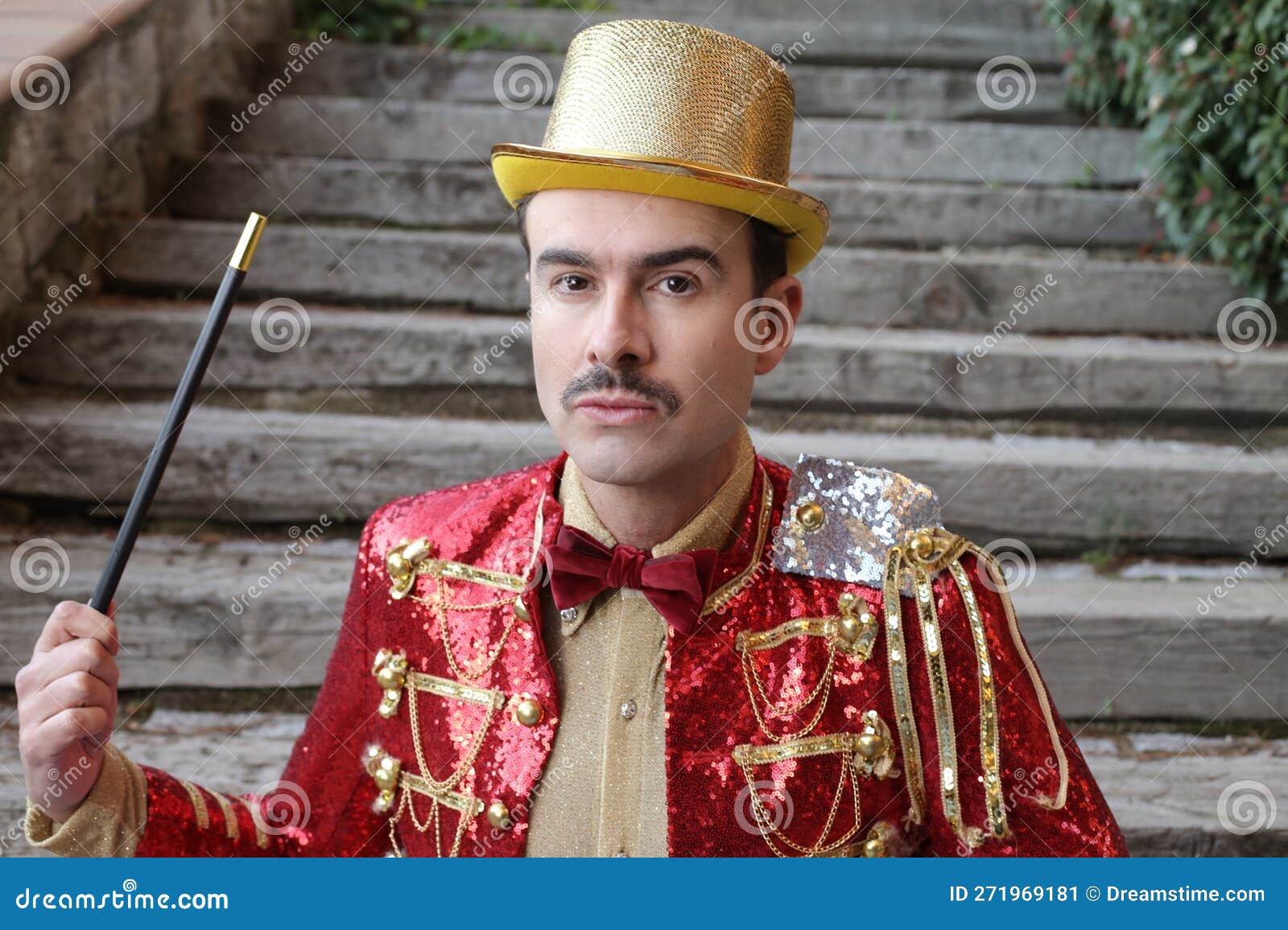 A Magician and His Magic Wand Stock Image - Image of entertainment ...