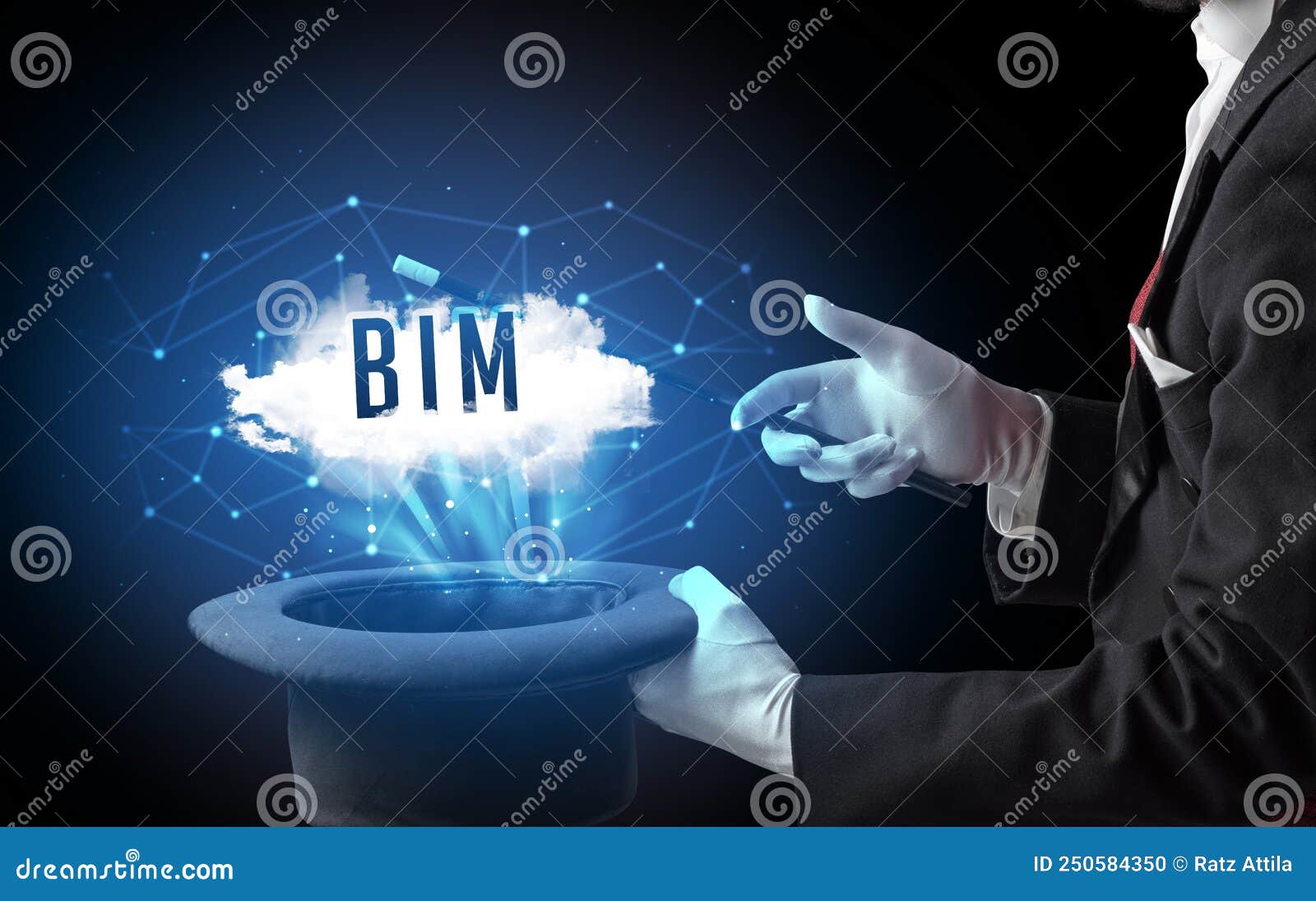 Magician or Illusionist is Showing Magic Trick Stock Photo - Image of ...