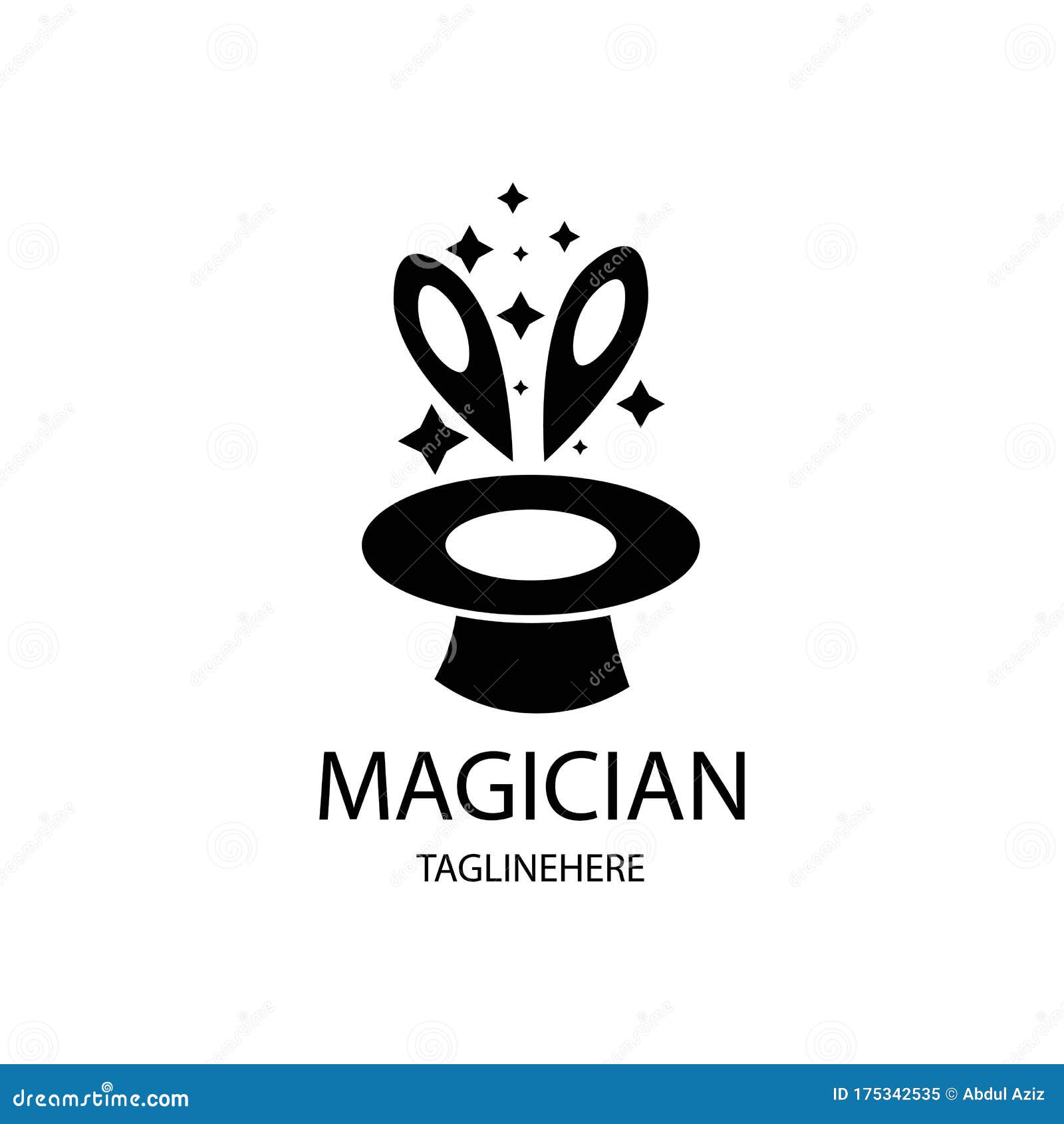 Magician Illustration Logo Vector Stock Vector - Illustration of ...