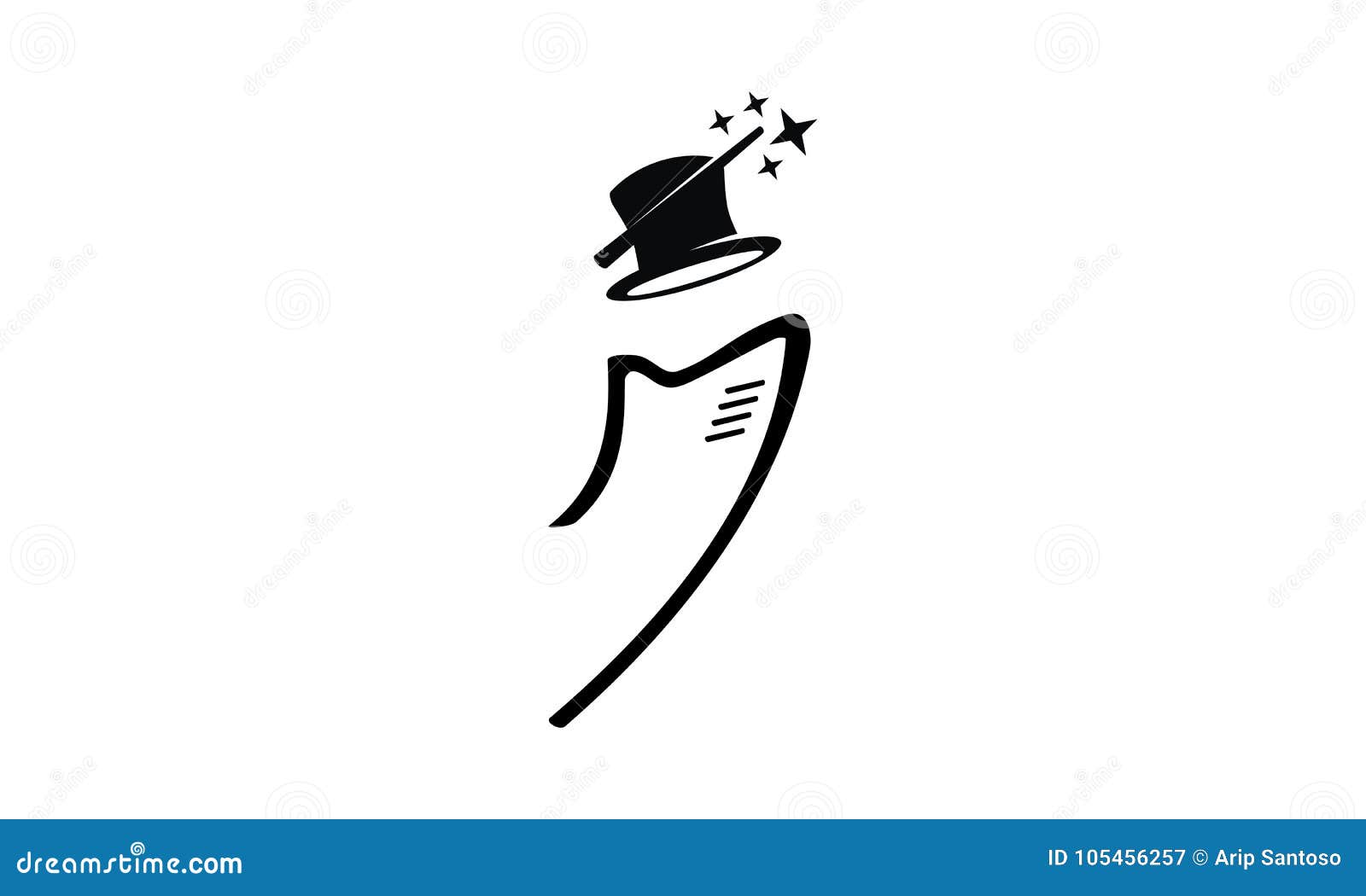 Magician Logo Design Template Stock Vector - Illustration of concept ...