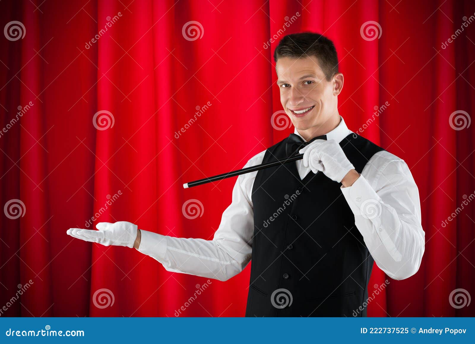 Magician Performing Magic stock image. Image of artist - 222737525