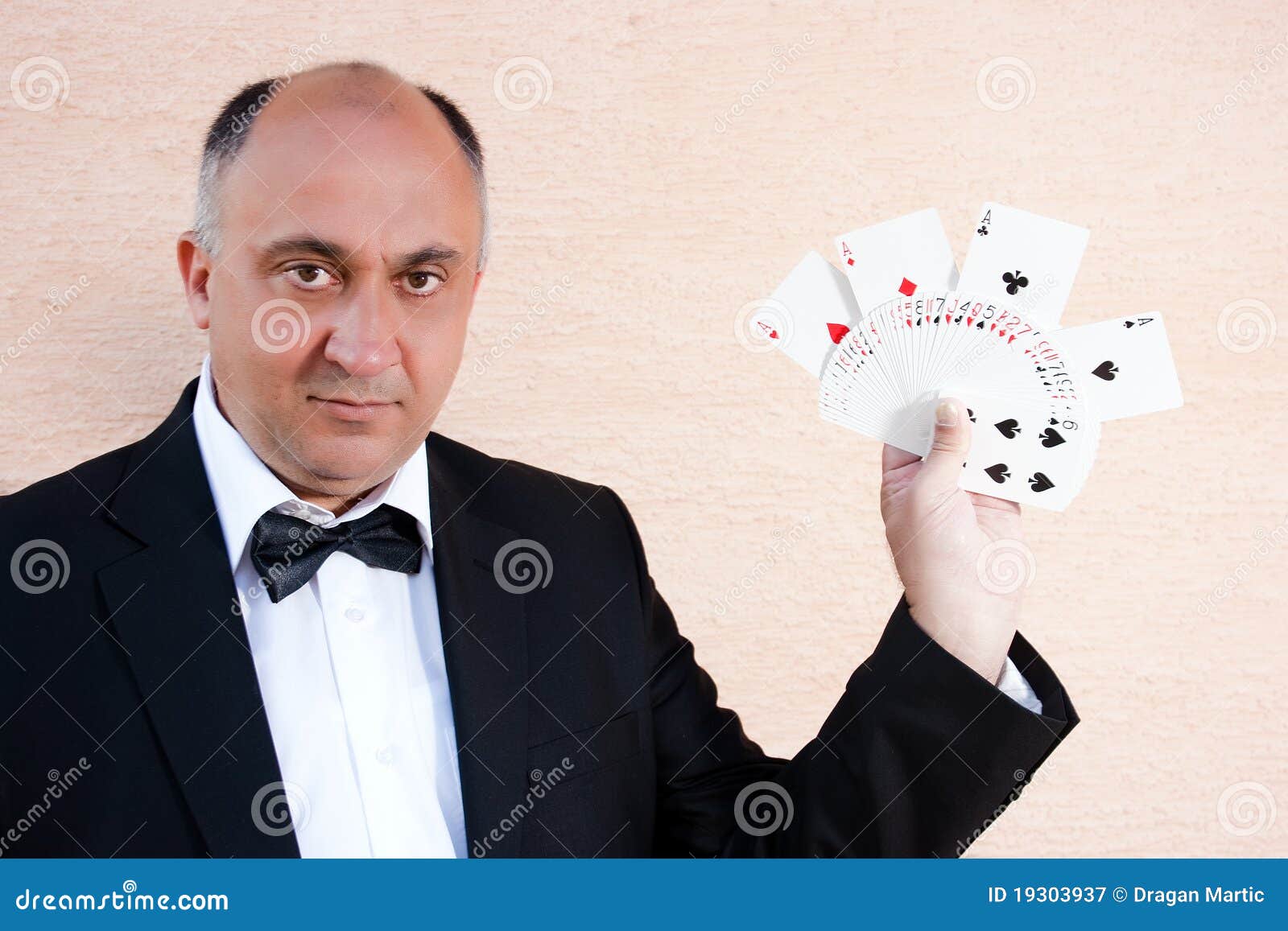 Magician show cards stock image. Image of people, performance - 19303937