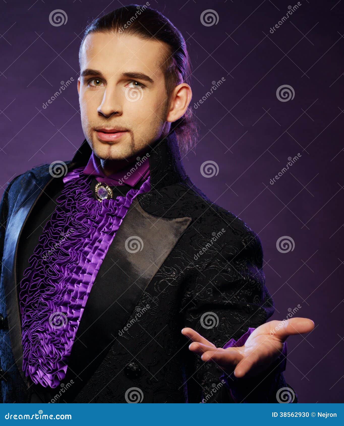 Magician in stage costume stock photo. Image of tuxedo - 38562930