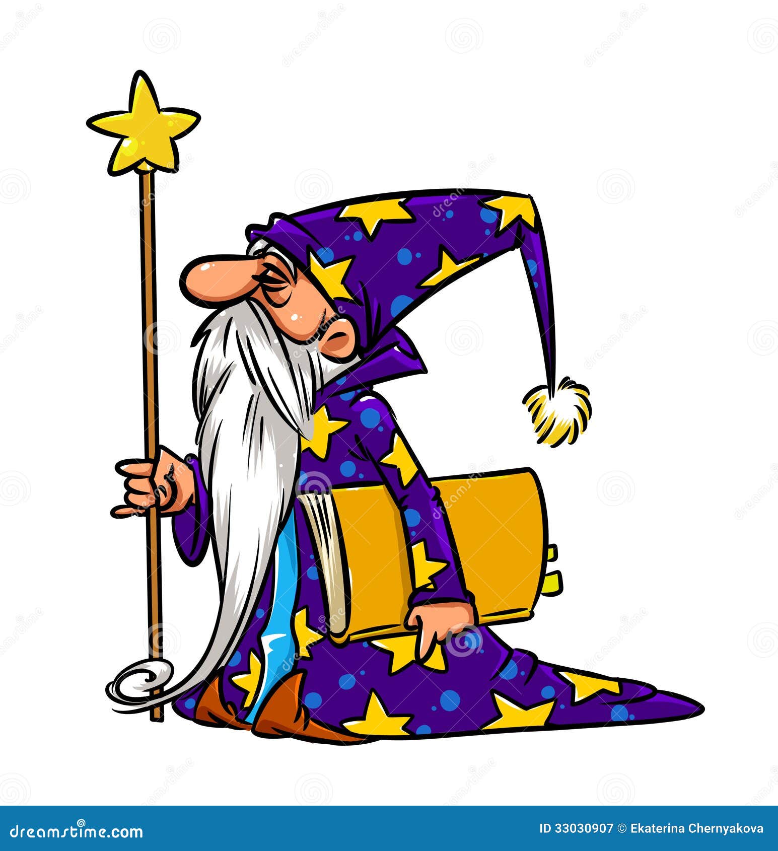 Magician Wizard Cartoon Illustration Royalty Free Stock Photography ...