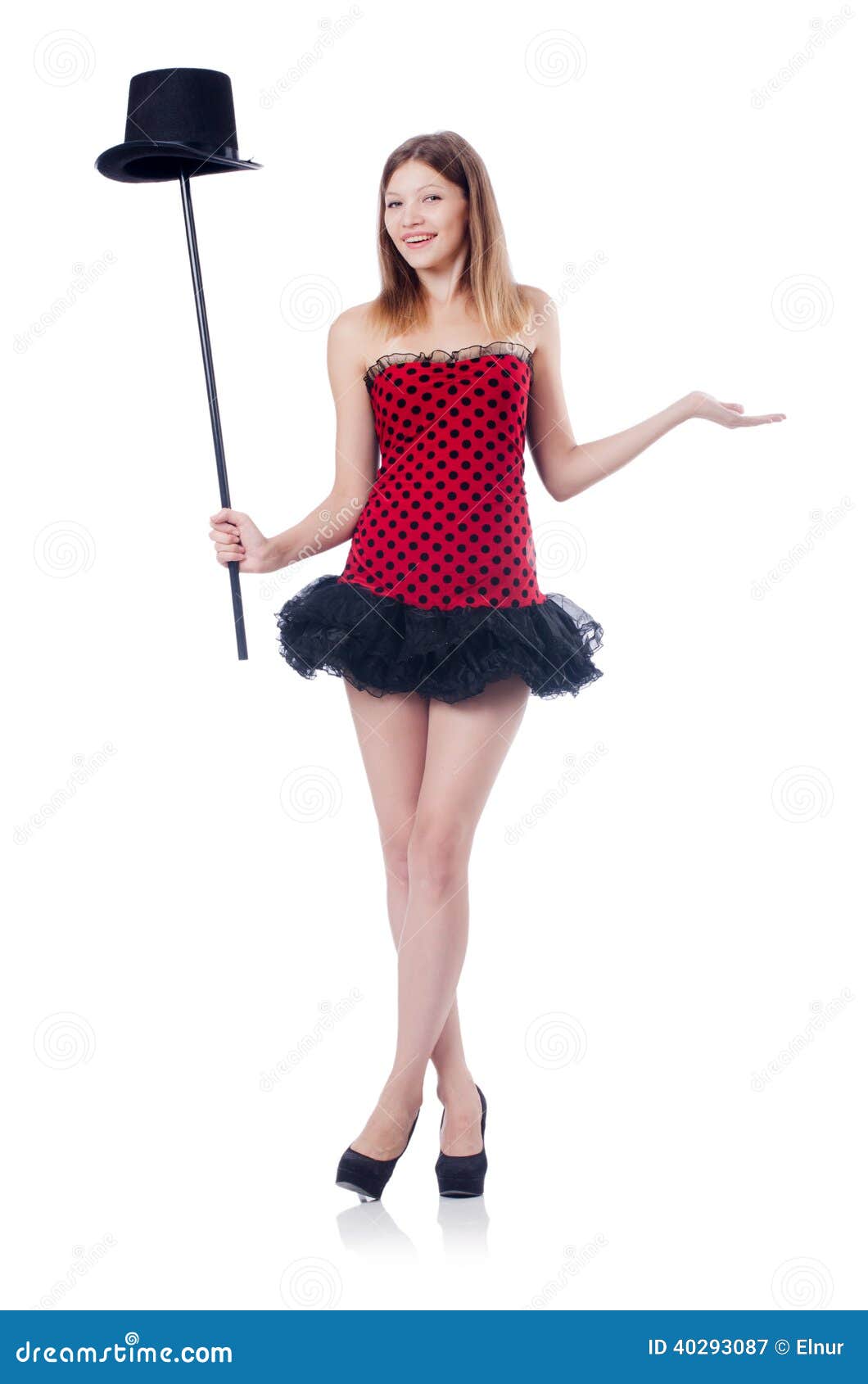 Magician woman with wand stock image. Image of magic - 40293087