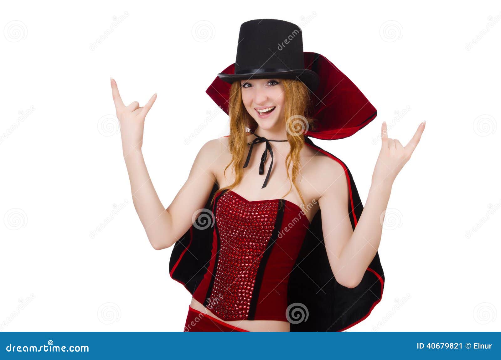 Magician woman with wand stock image. Image of imagination - 40679821