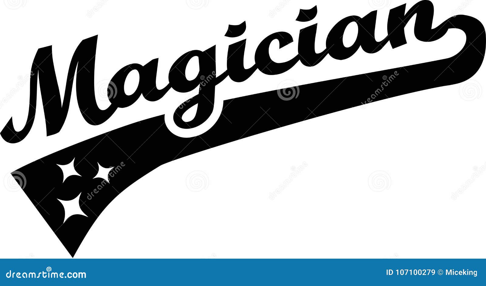 Magician Word vector stock vector. Illustration of occupation - 107100279