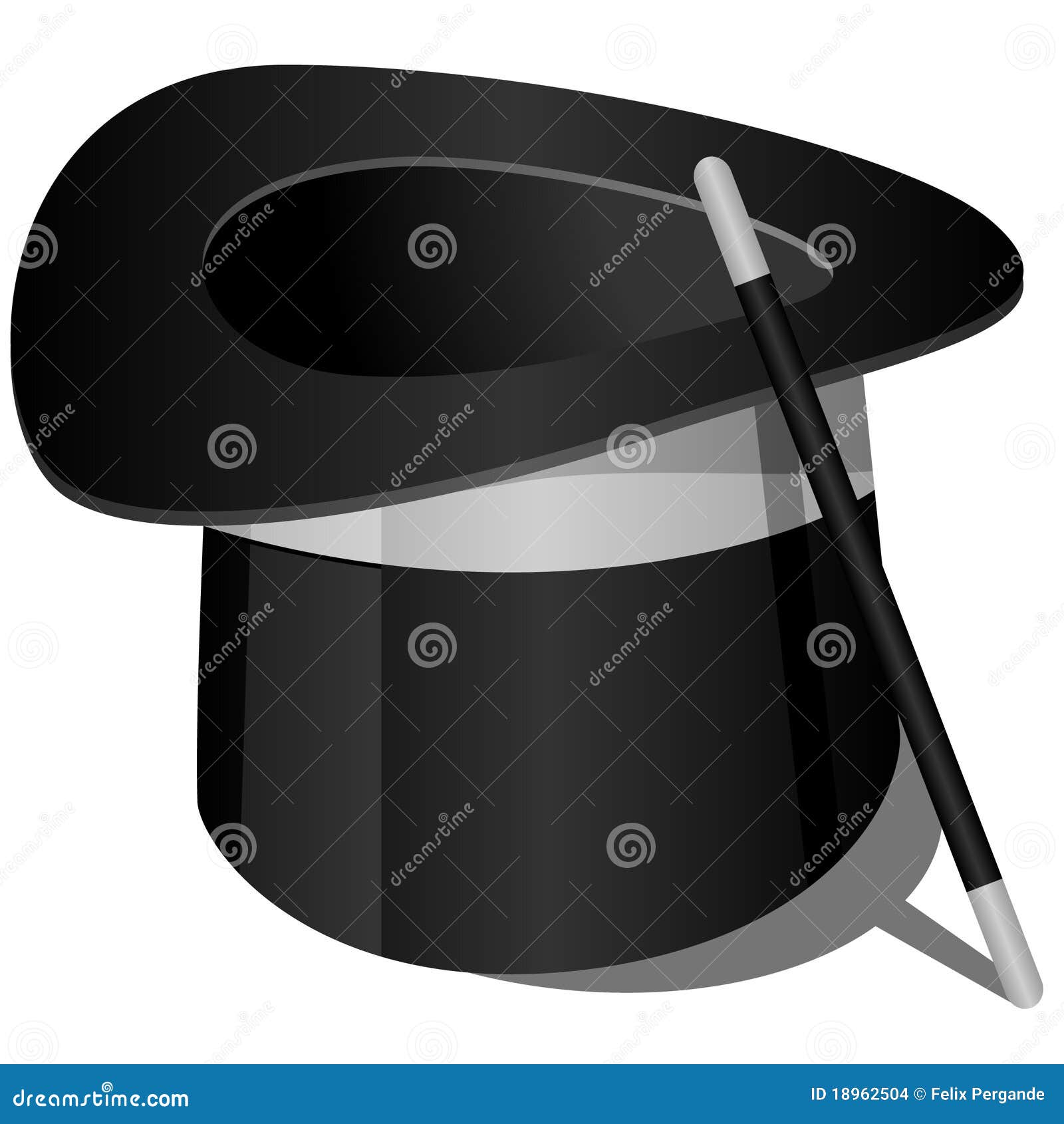 Magicians Hat stock illustration. Illustration of myth - 18962504