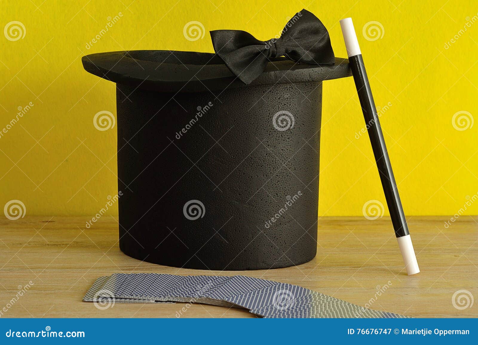Magicians Hat, And And Cards Royalty-Free Stock Photography ...