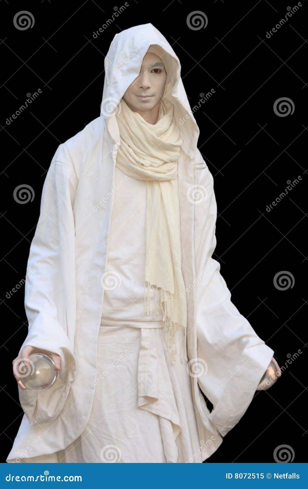 Magicien blanc image stock. Image du chapeau, homme, fable - 8072515