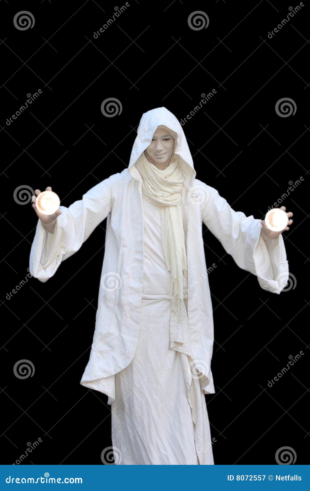 Magicien blanc image stock. Image du homme, sorcellerie - 8072557