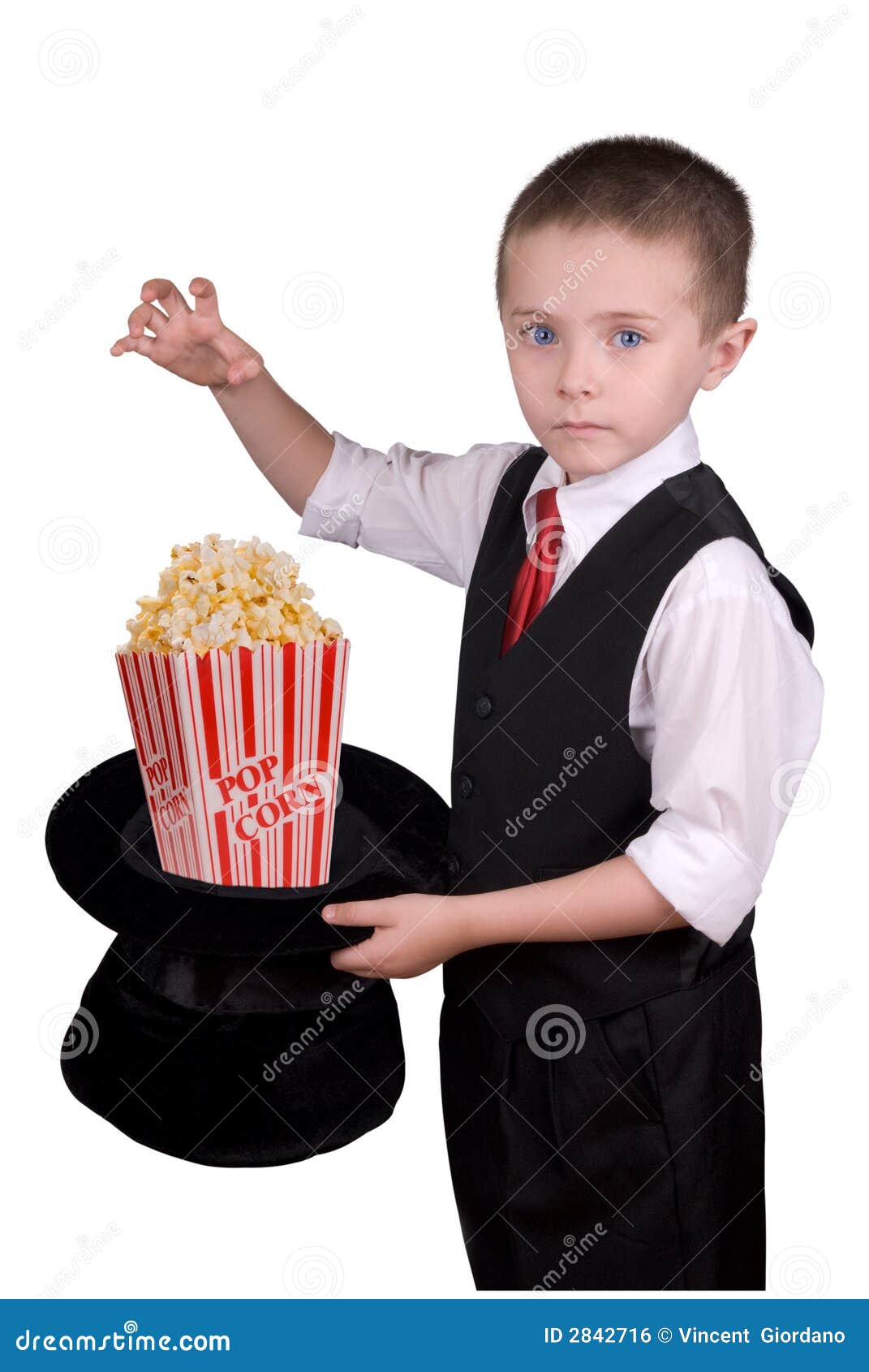 Magicien d'enfant photo stock. Image du film, beurre, famille - 2842716