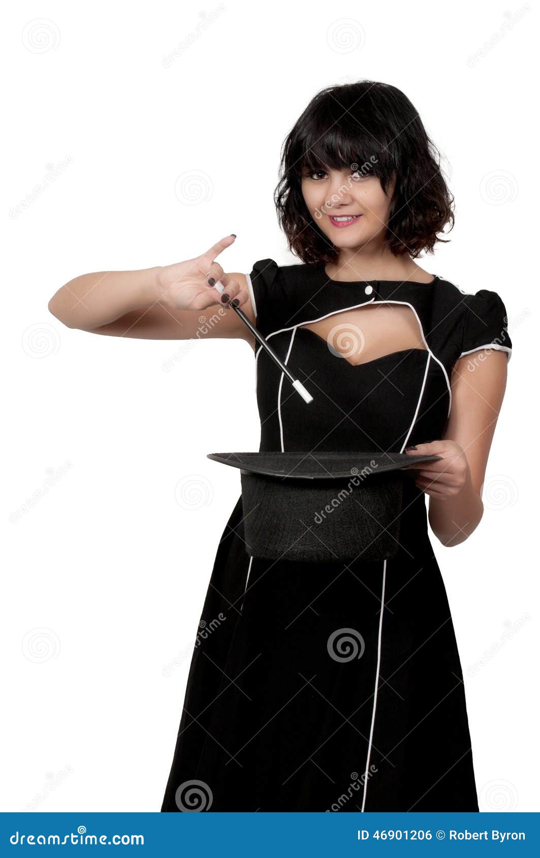 Magicienne de femme photo stock. Image du jeune, dame - 46901206