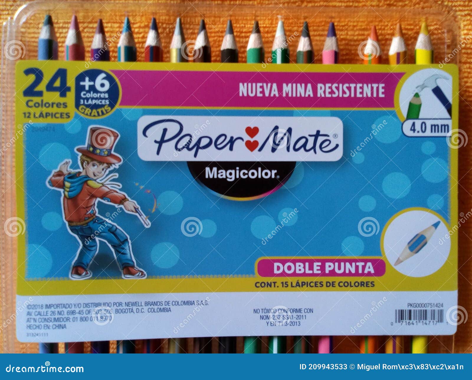 Magicolor Paper Mate Colors. Editorial Stock Photo - Image of face ...