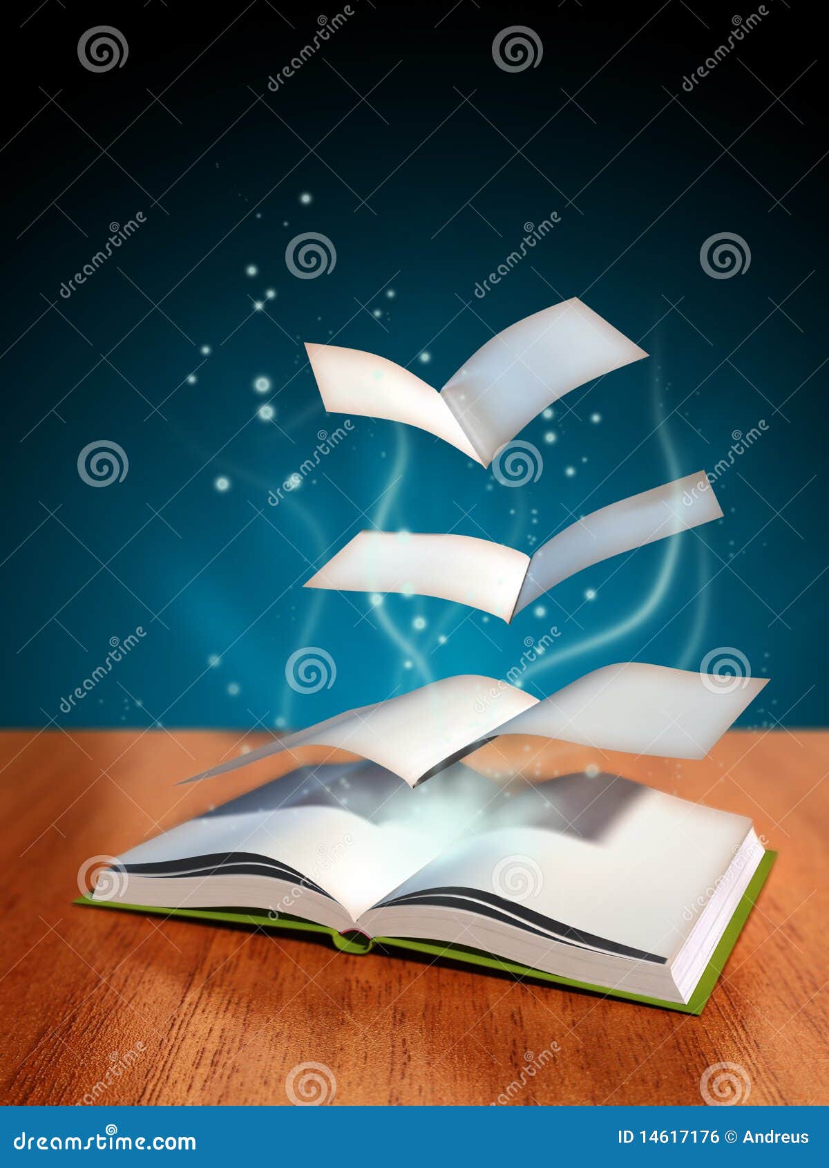 Magisch boek stock illustratie. Illustration of middel - 14617176