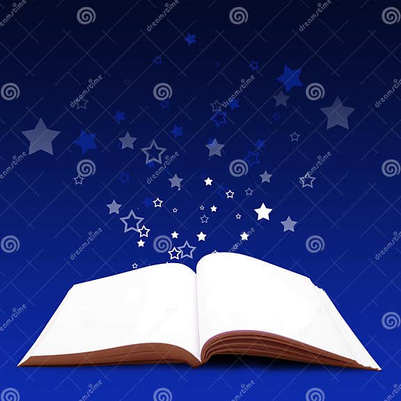 Magisch boek stock illustratie. Illustration of gids, artikel - 8532860