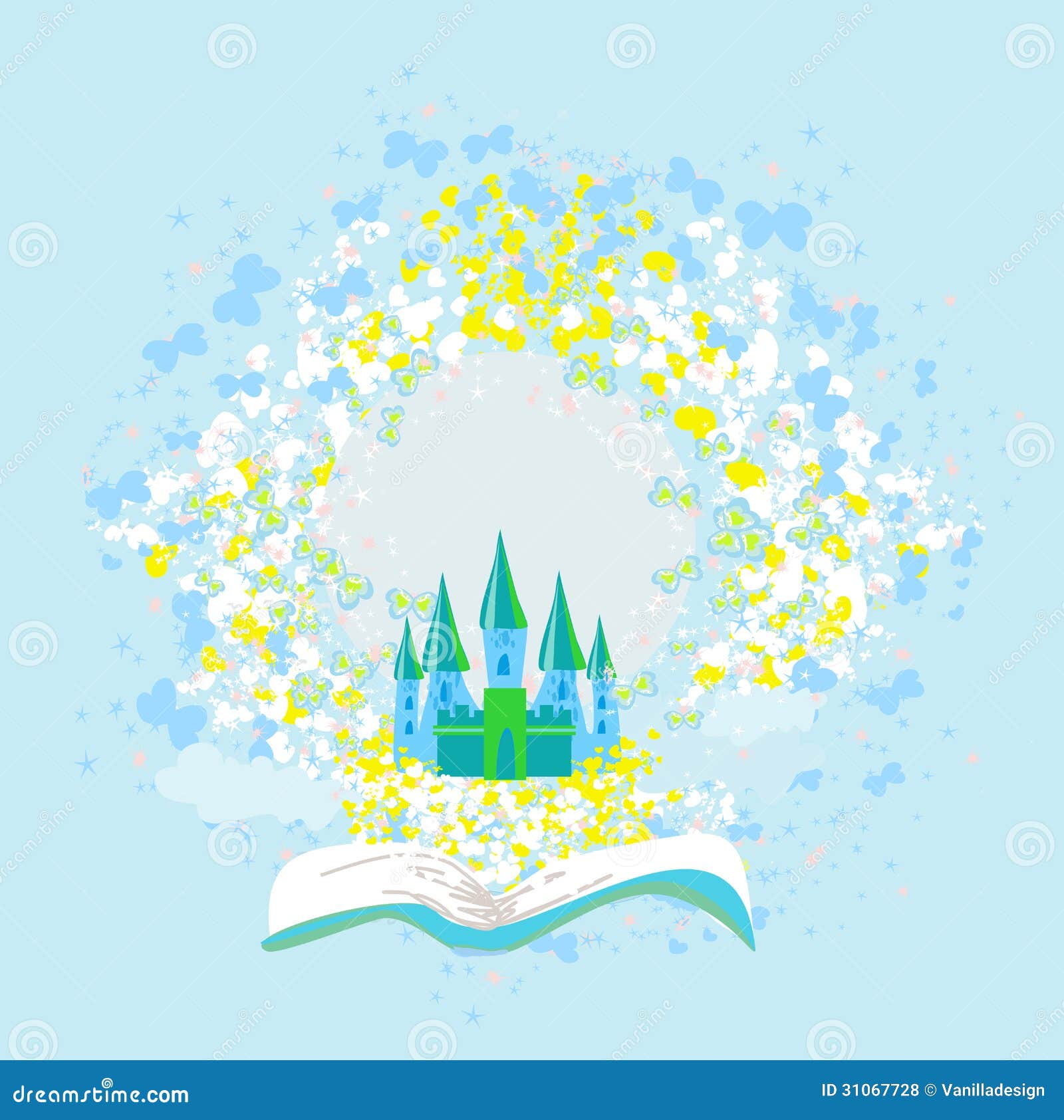 Magische Wereld Van Verhalen Vector Illustratie - Illustration of ...