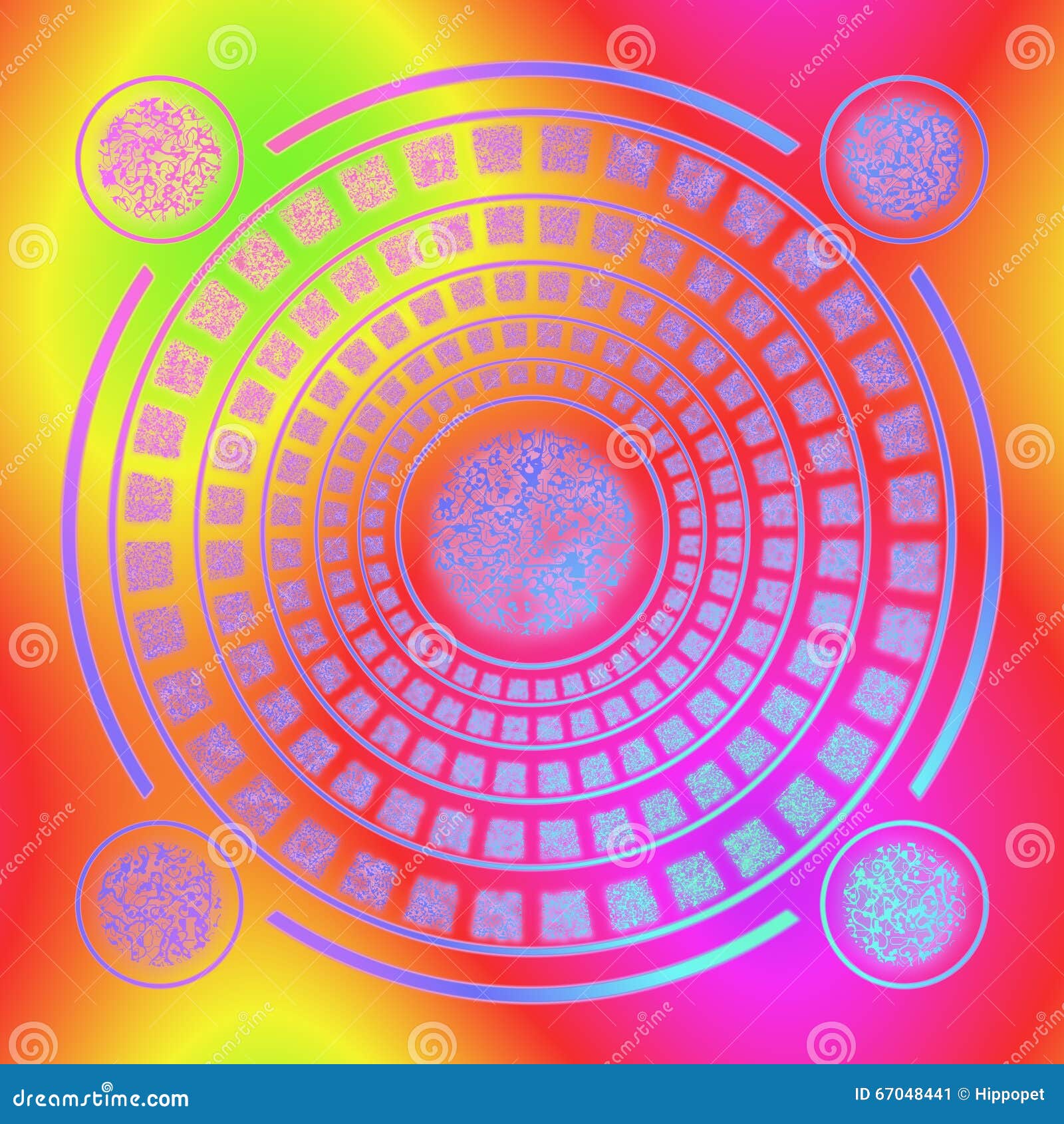 Magischer Runenkreis stock abbildung. Illustration von auslegung - 67048441