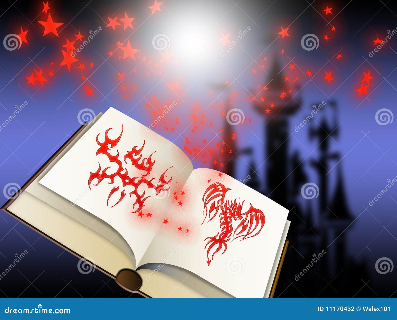 Magisches Buch (02) stock abbildung. Illustration von ausbildung - 11170432