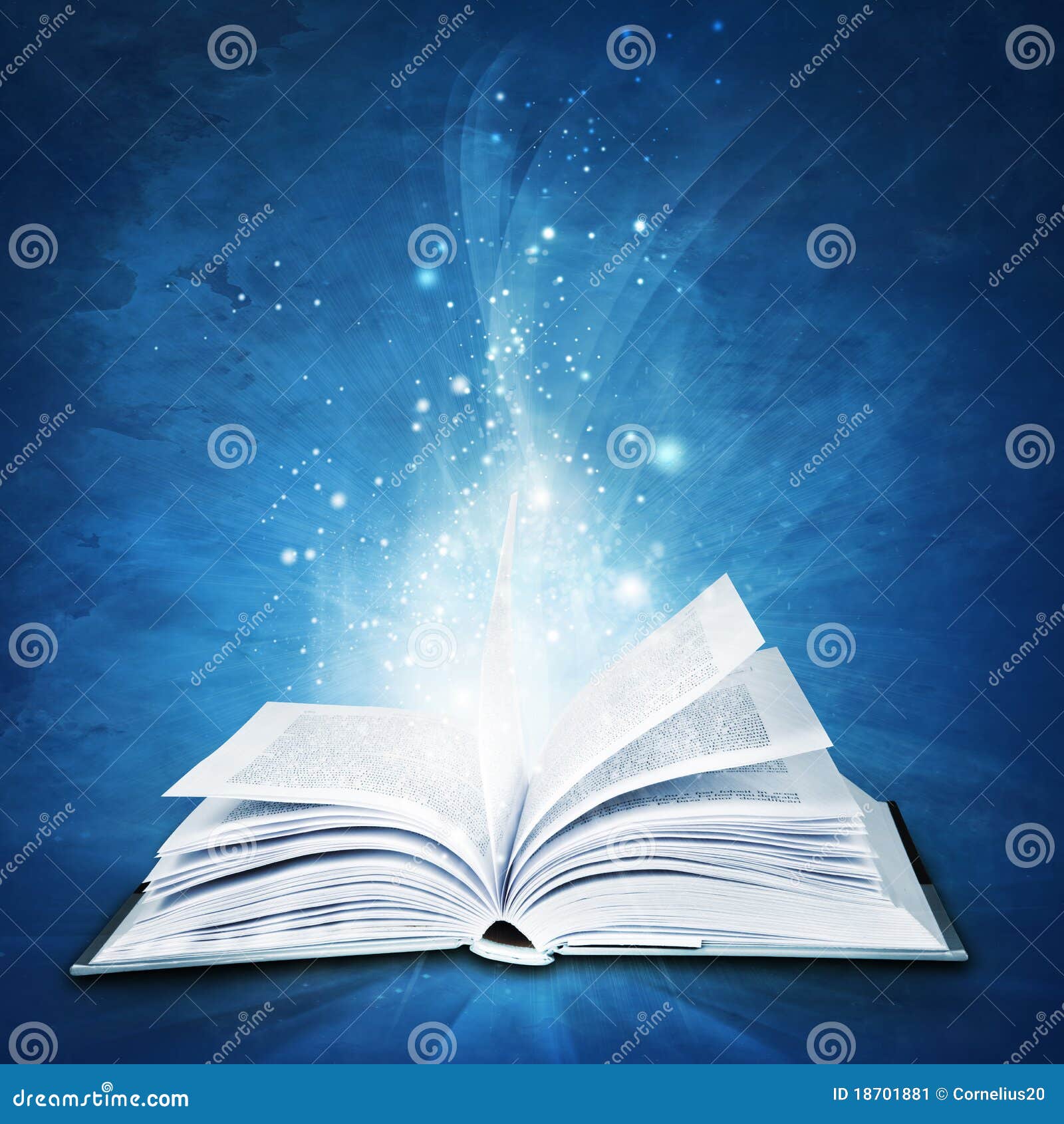 Magisches Buch stock abbildung. Illustration von glühen - 18701881