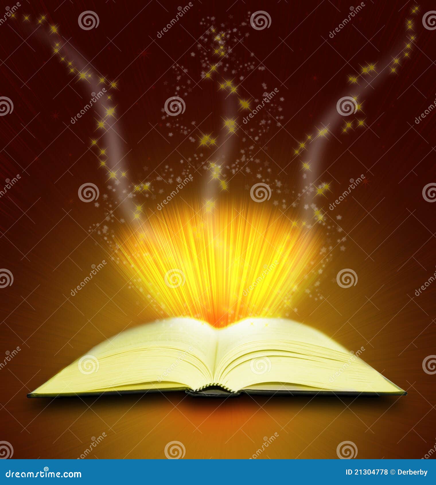 Magisches Buch stock abbildung. Illustration von buch - 21304778