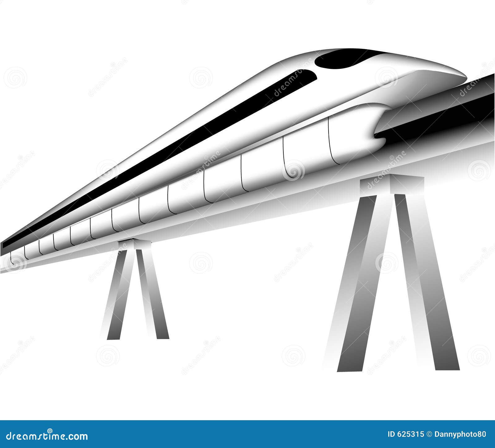 Maglev Train Drawing