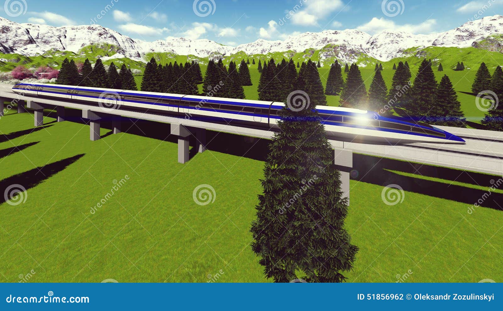 Maglev train Raster 2 stock illustration. Illustration of modern - 51856962