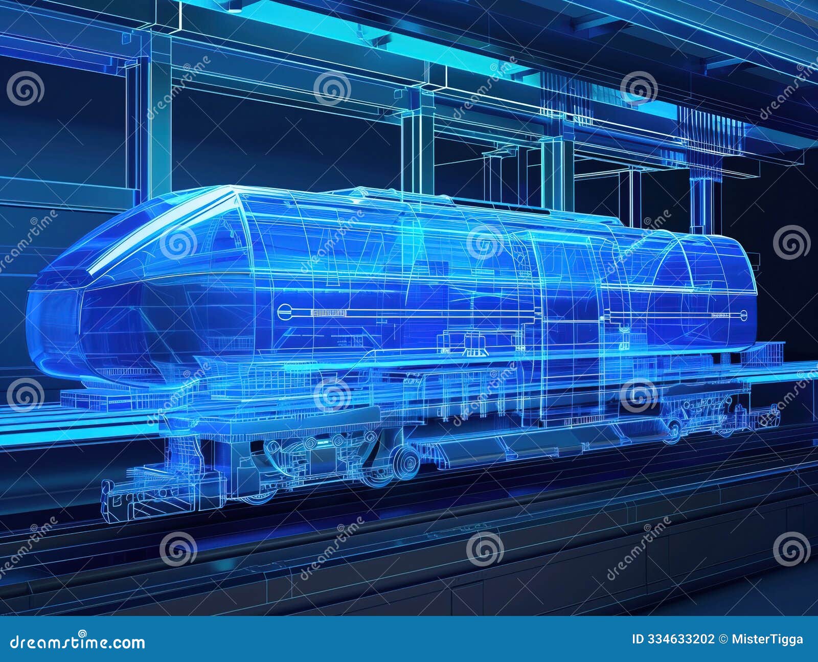 The Maglev Train Runs on the Track. Maglev Visualization with Augmented ...