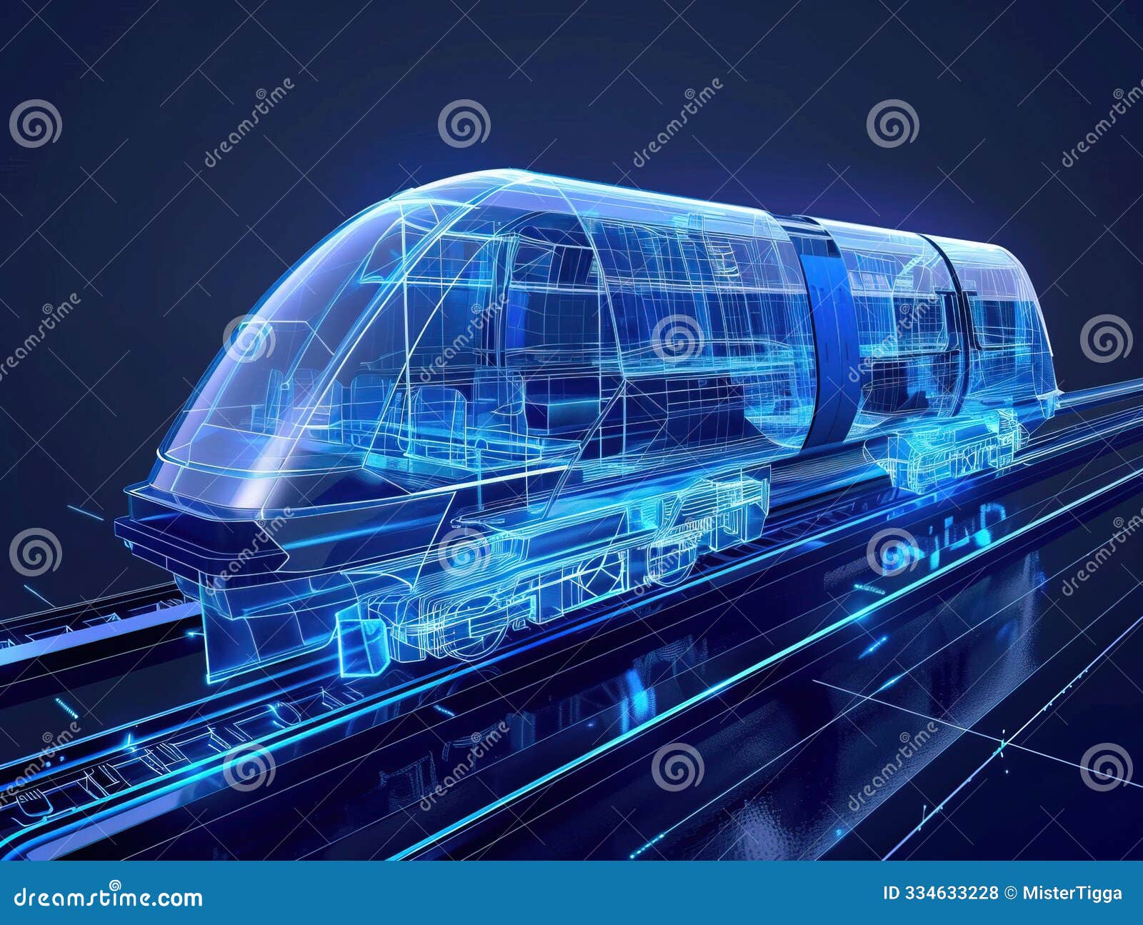 The Maglev Train Runs on the Track. Maglev Visualization with Augmented ...