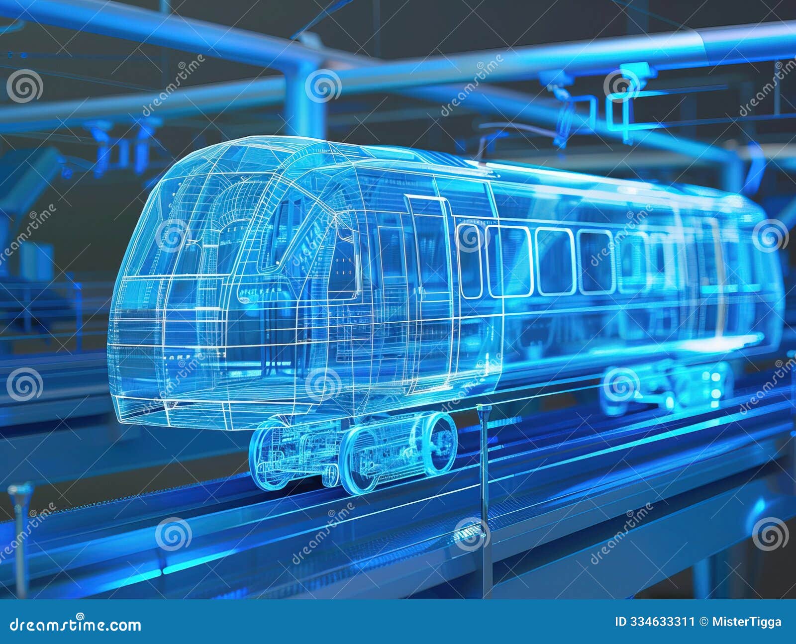 The Maglev Train Runs on the Track. Maglev Visualization with Augmented ...