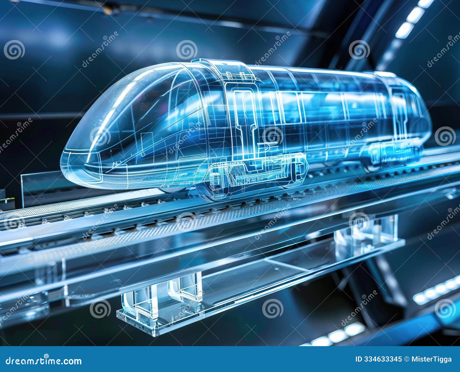 The Maglev Train Runs on the Track. Maglev Visualization with Augmented ...