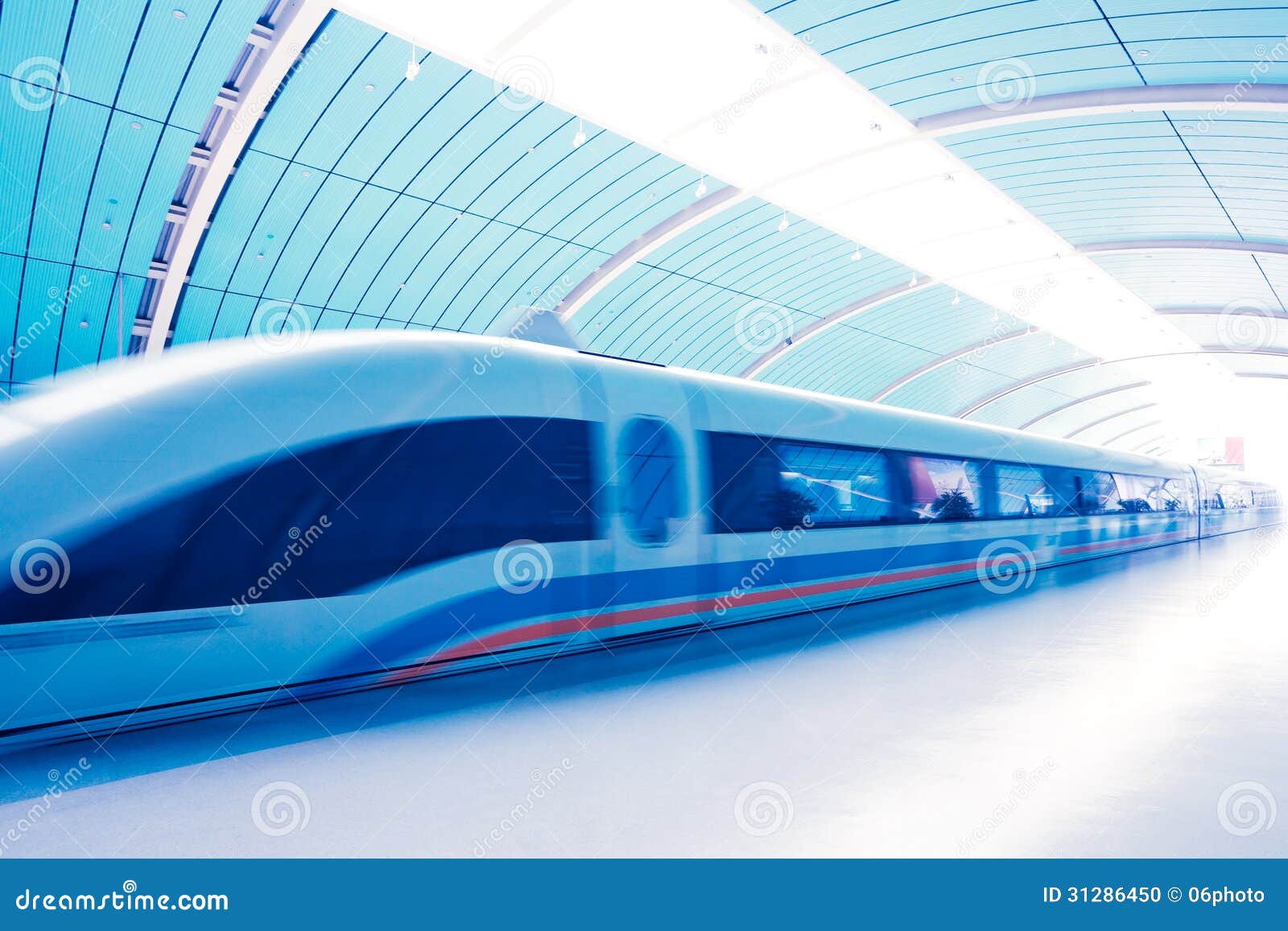 Maglev Train Station stock photo. Image of rails, engine - 31286450