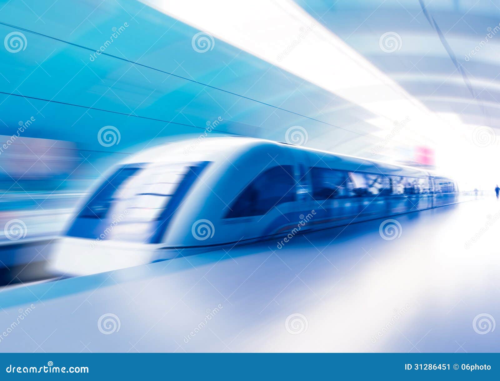 An Underground Maglev Train Connecting Various Underground Cities ...