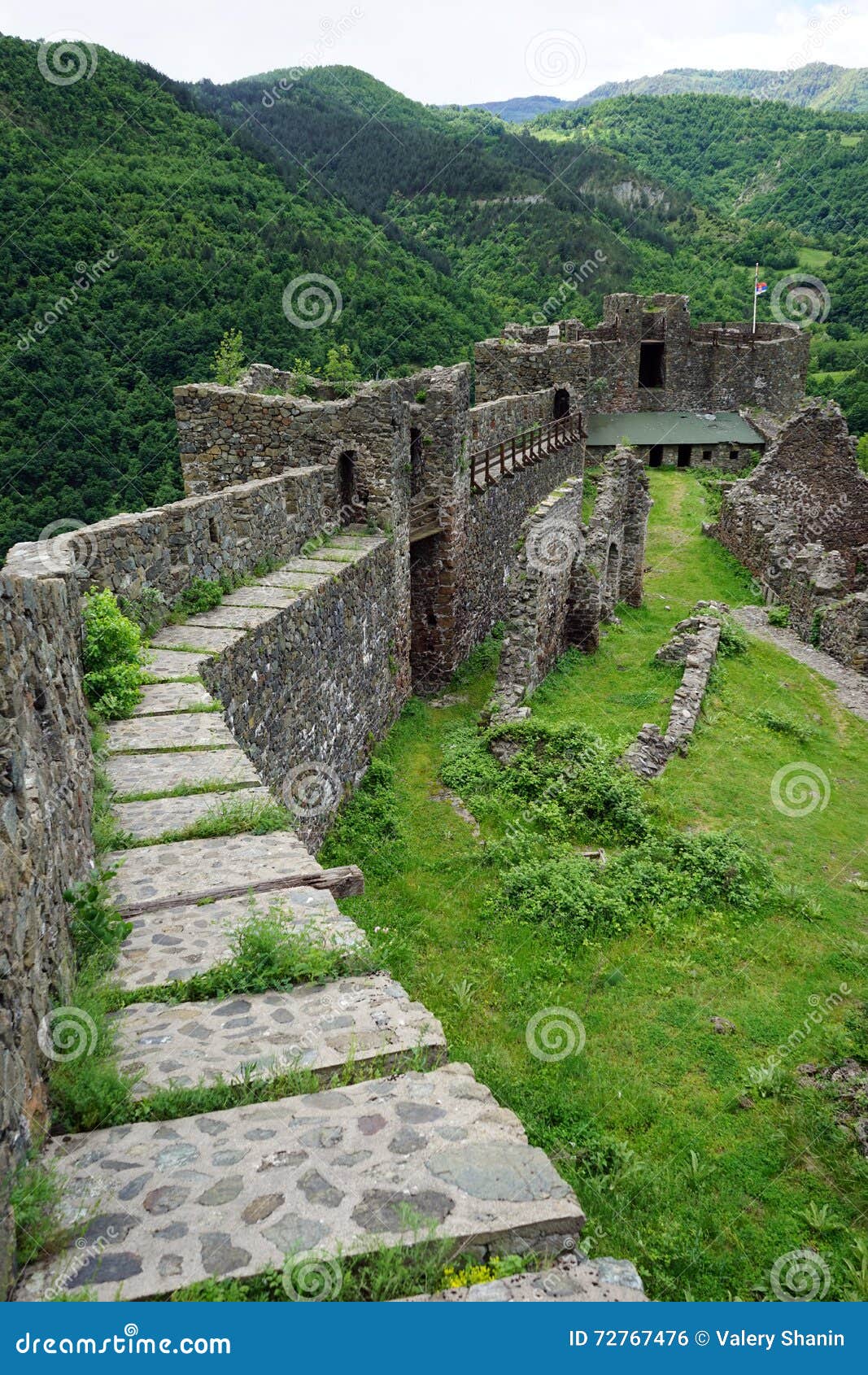 Maglic fortress stock photo. Image of stone, history - 72767476