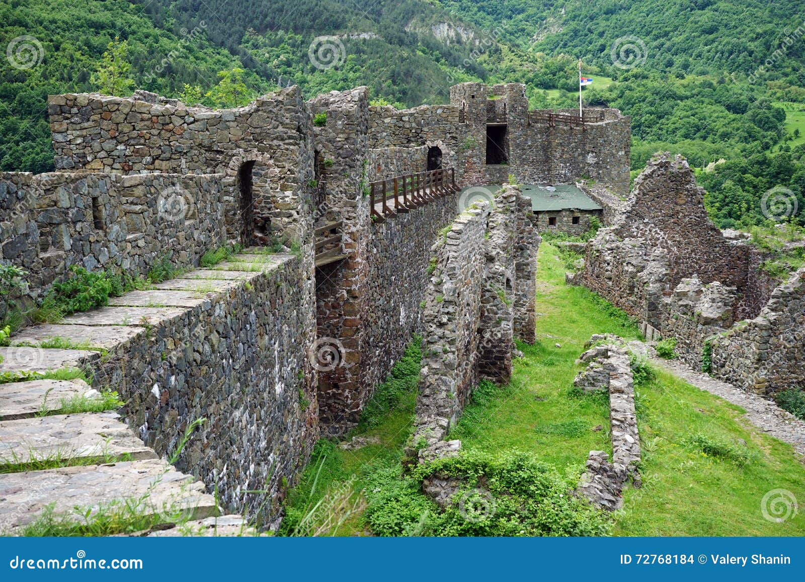 Maglic fortress stock photo. Image of inside, hill, fortress - 72768184
