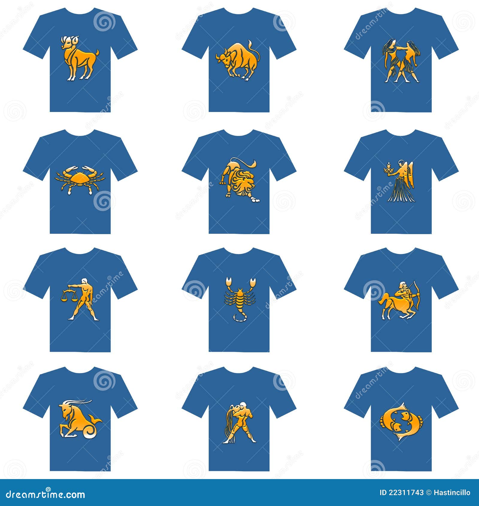 Maglietta di zodiaco illustrazione di stock. Illustrazione di ...