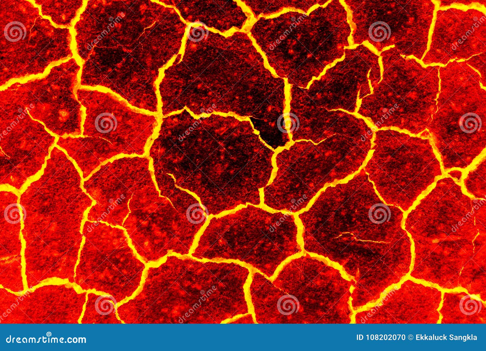 Magma Background, the Red Crack Abstract for Background. Stock Photo ...