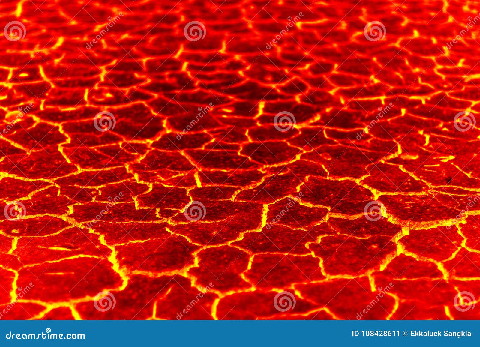 Magma Background, the Red Crack Abstract for Background. Stock Image ...