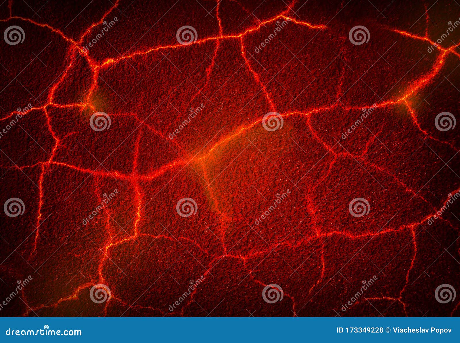 The Red Crack Abstract for Background Stock Photo - Image of eruption ...