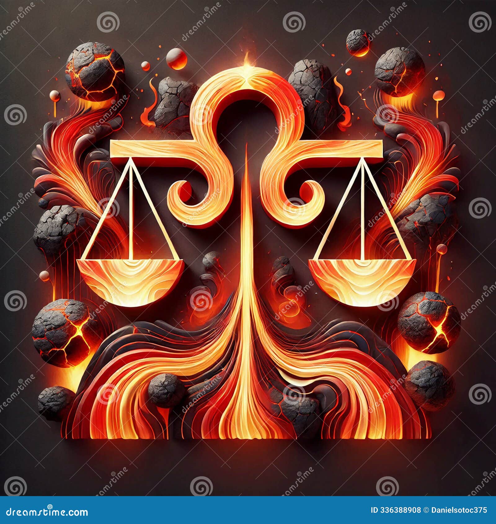 Magma Libra Star Sign stock illustration. Illustration of capricorn ...