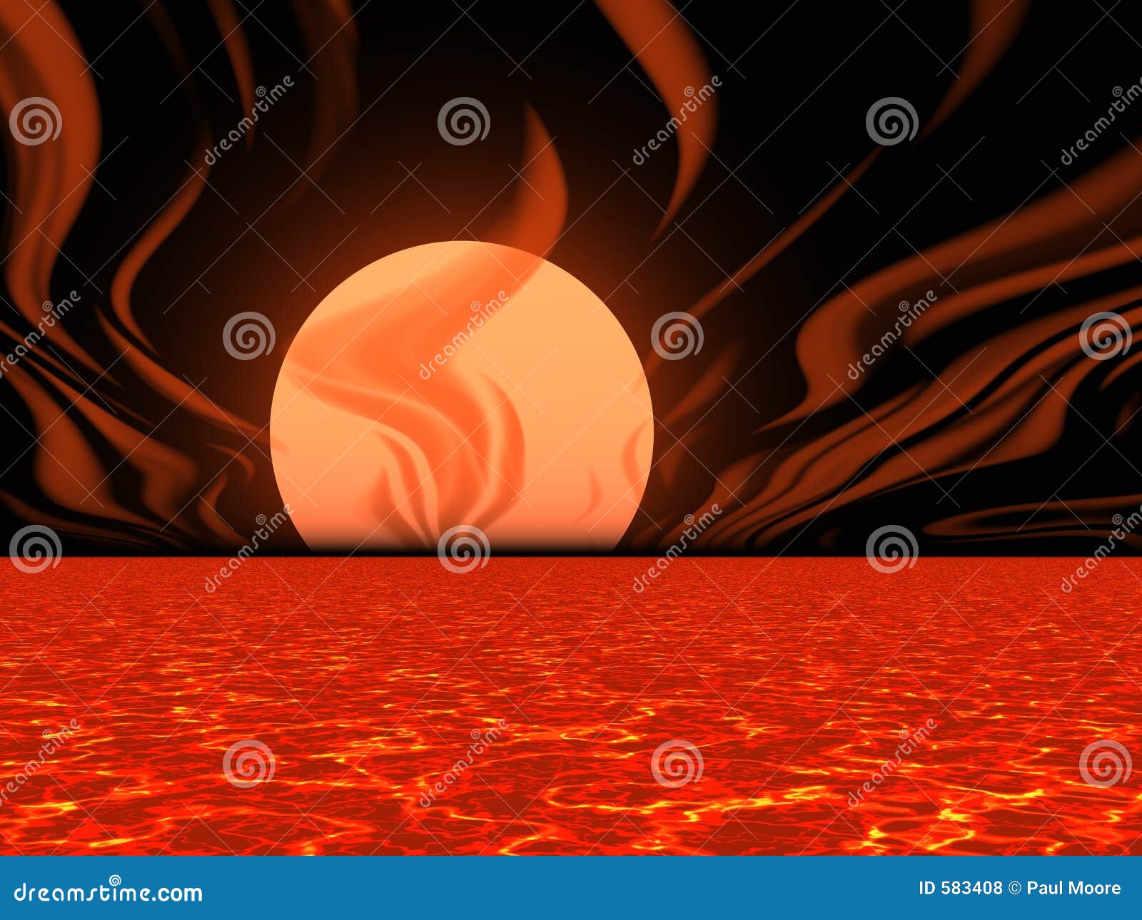Magma Planet stock illustration. Illustration of magma - 583408